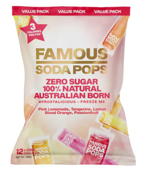 Famous Soda Co. Sugar Free Soda Pops - 12 x 60ml – Hillview Farms